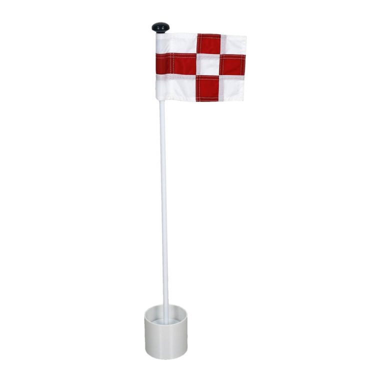 Golf Poles + Flags (Checkered) - Turf USA
